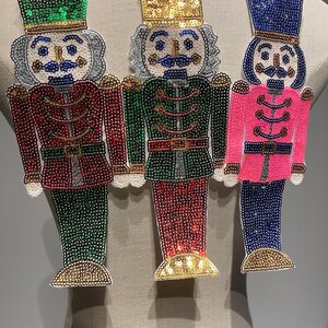 Sequined Nutcracker Sew on Patch- Christmas Shirt Applique - Etsy