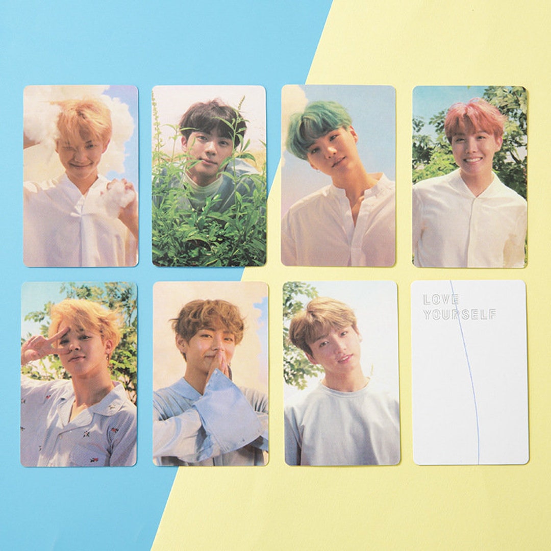 BTS Love Yourself Her O Photocards, V Jimin Suga Jungkook J-hope Jin RM Photo Cards, Bangtan ...