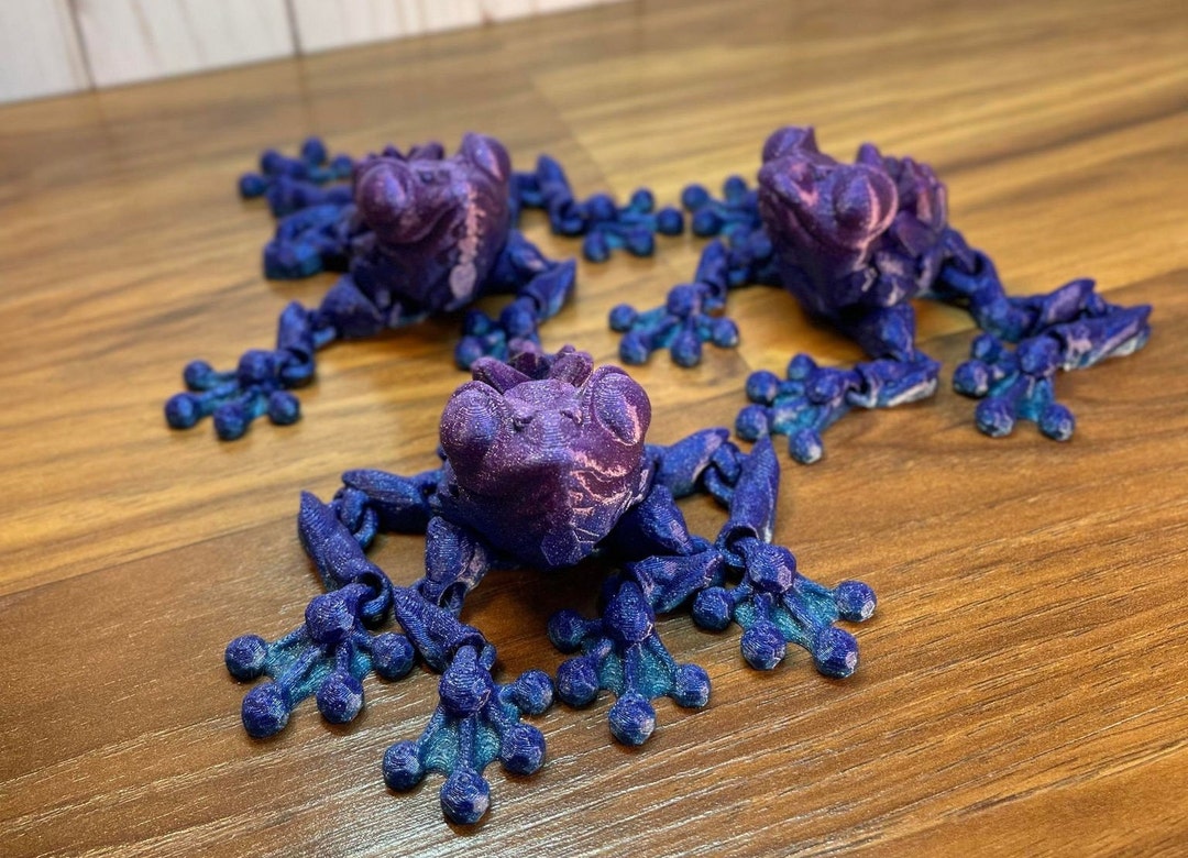 3D Printed Gem Frog - Etsy