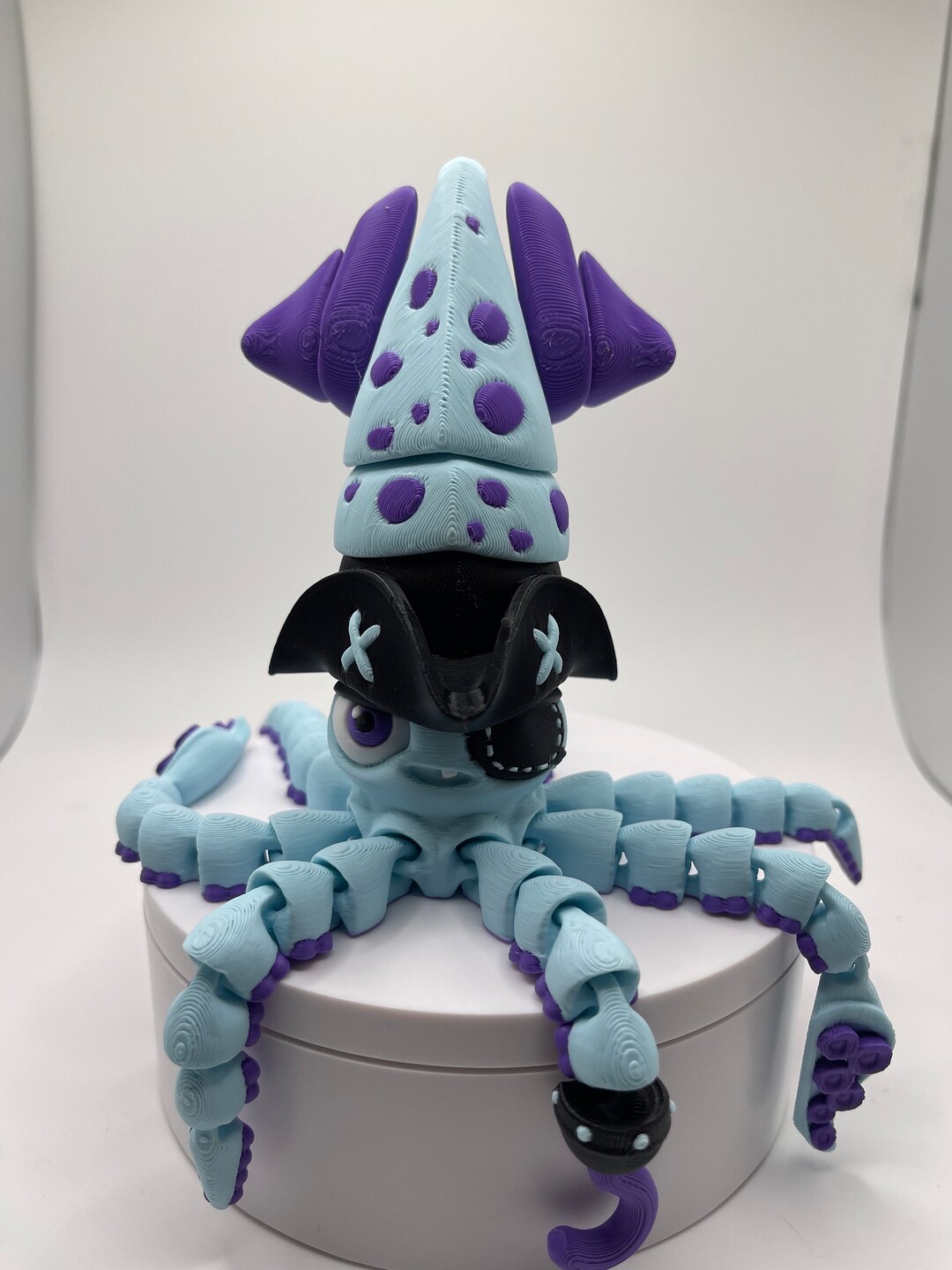 Customizable Flexible 3D Printed Pirate Squid Available in Multiple ...