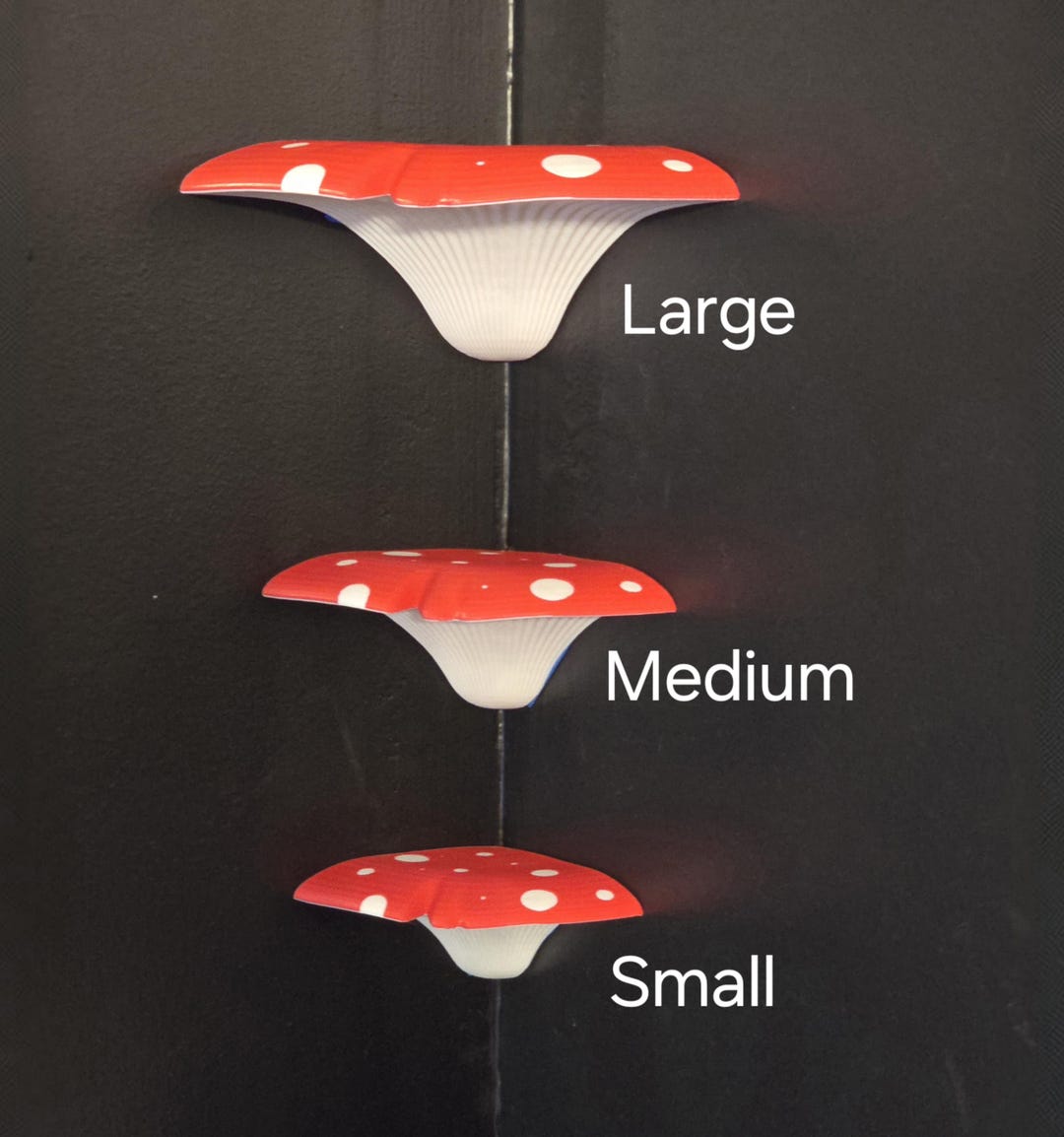 Floating Mushroom Corner Shelves - 3D Printed Wall Decor in Multiple ...