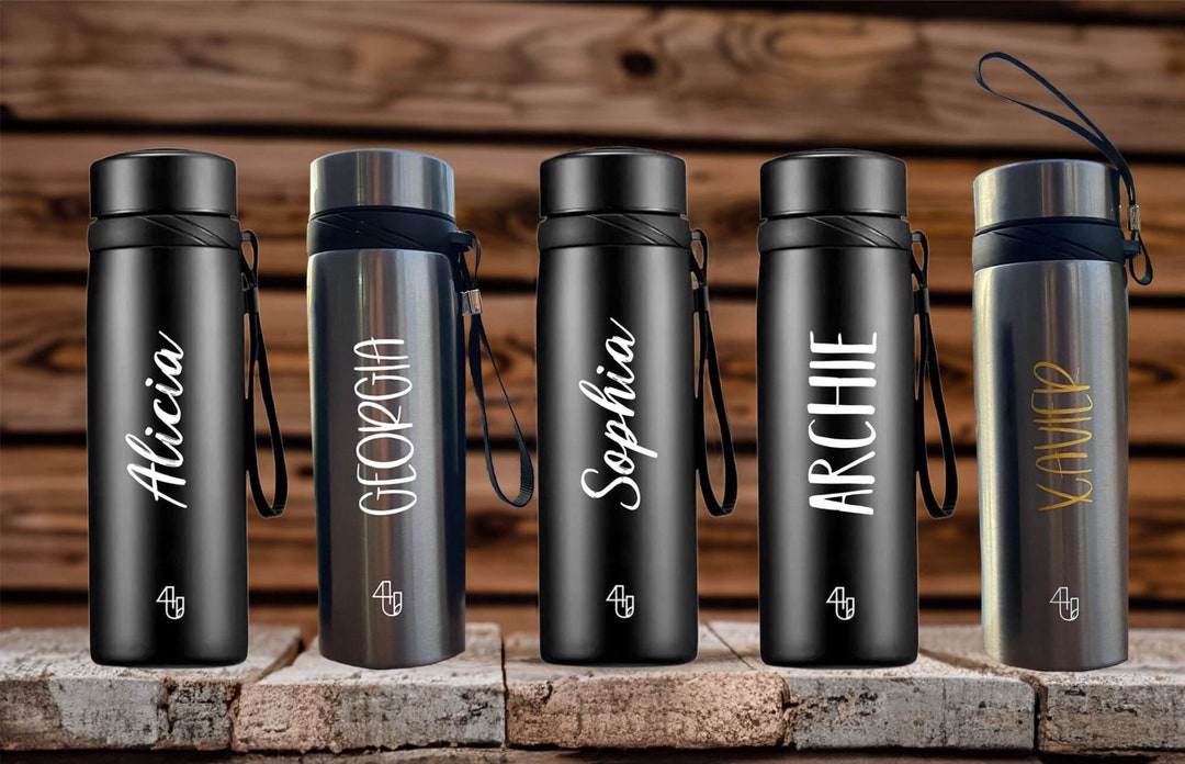 Custom 650ml Insulated Water Bottle Personalized Travel Mug Vacuum ...