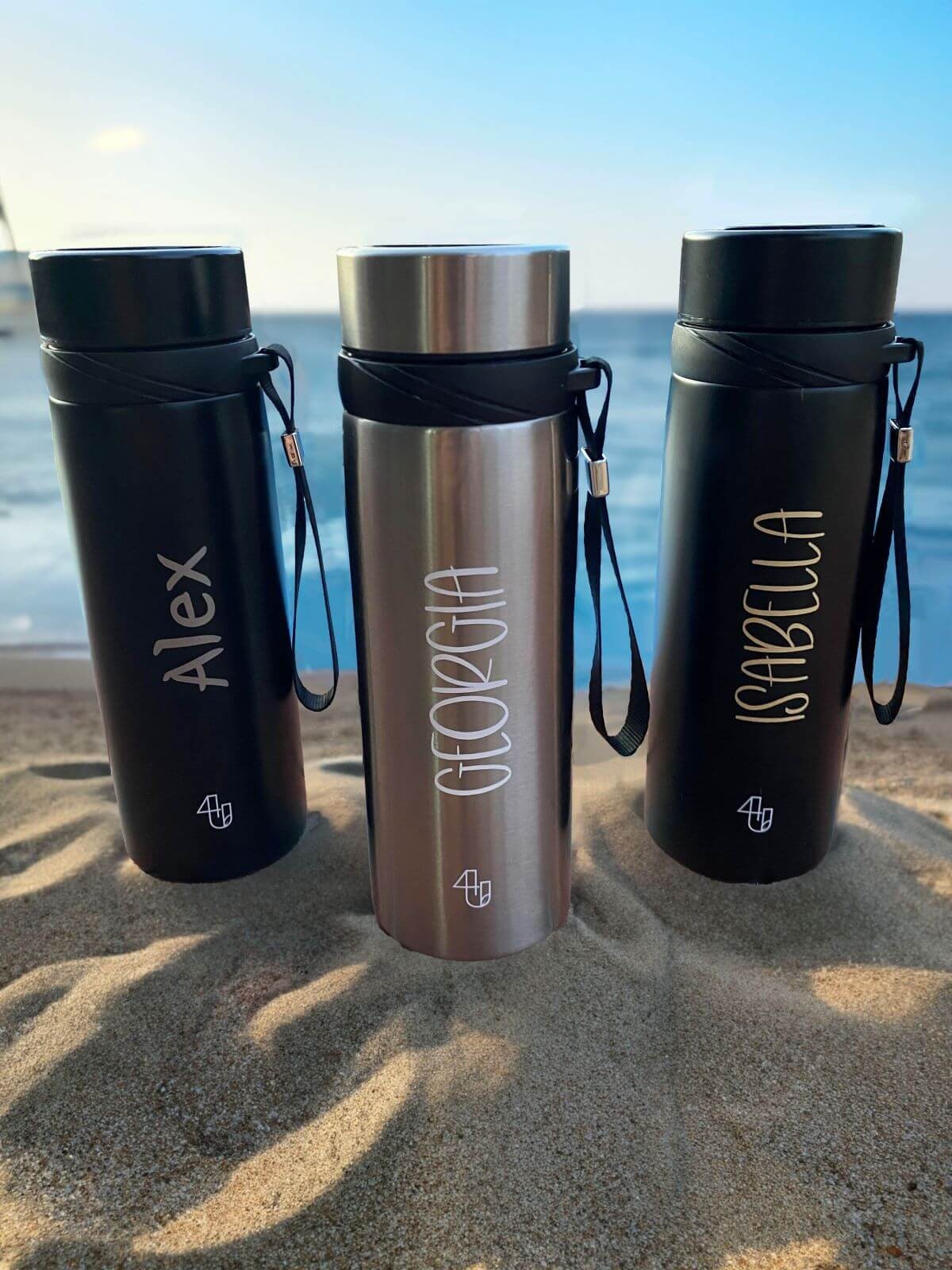 Custom 650ml Insulated Water Bottle Personalized Travel Mug Vacuum-insulated Tumbler Double ...