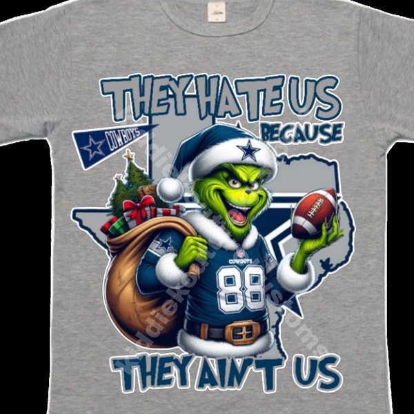 Grinch Dallas Cowboys Christmas Svg - Etsy Canada