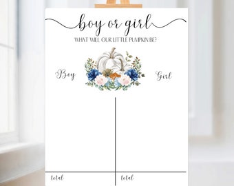 Gender Prediction Game Sign, Printable, Cast Your Vote He or She Game ...