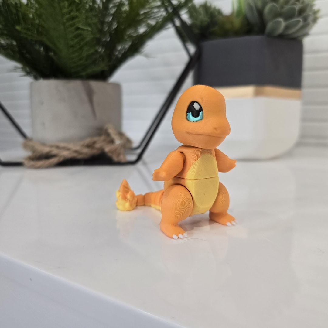Pokémon Charmander || Color 3d Printed || Articulated Toy - Etsy