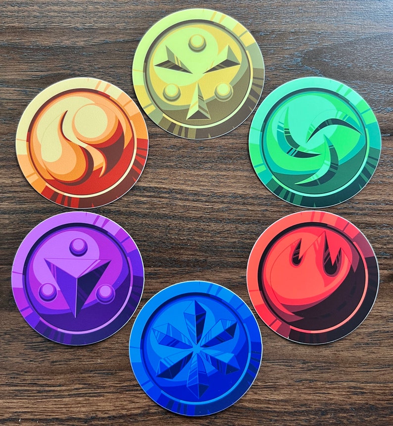 Ocarina of Time Temple Medallions, Die Cut, Vinyl Sticker - Etsy