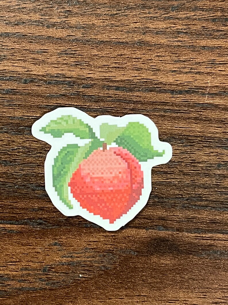 ACNH Animal Crossing New Horizons, Pixel, Peach, Pear, Fruit Sticker - Etsy