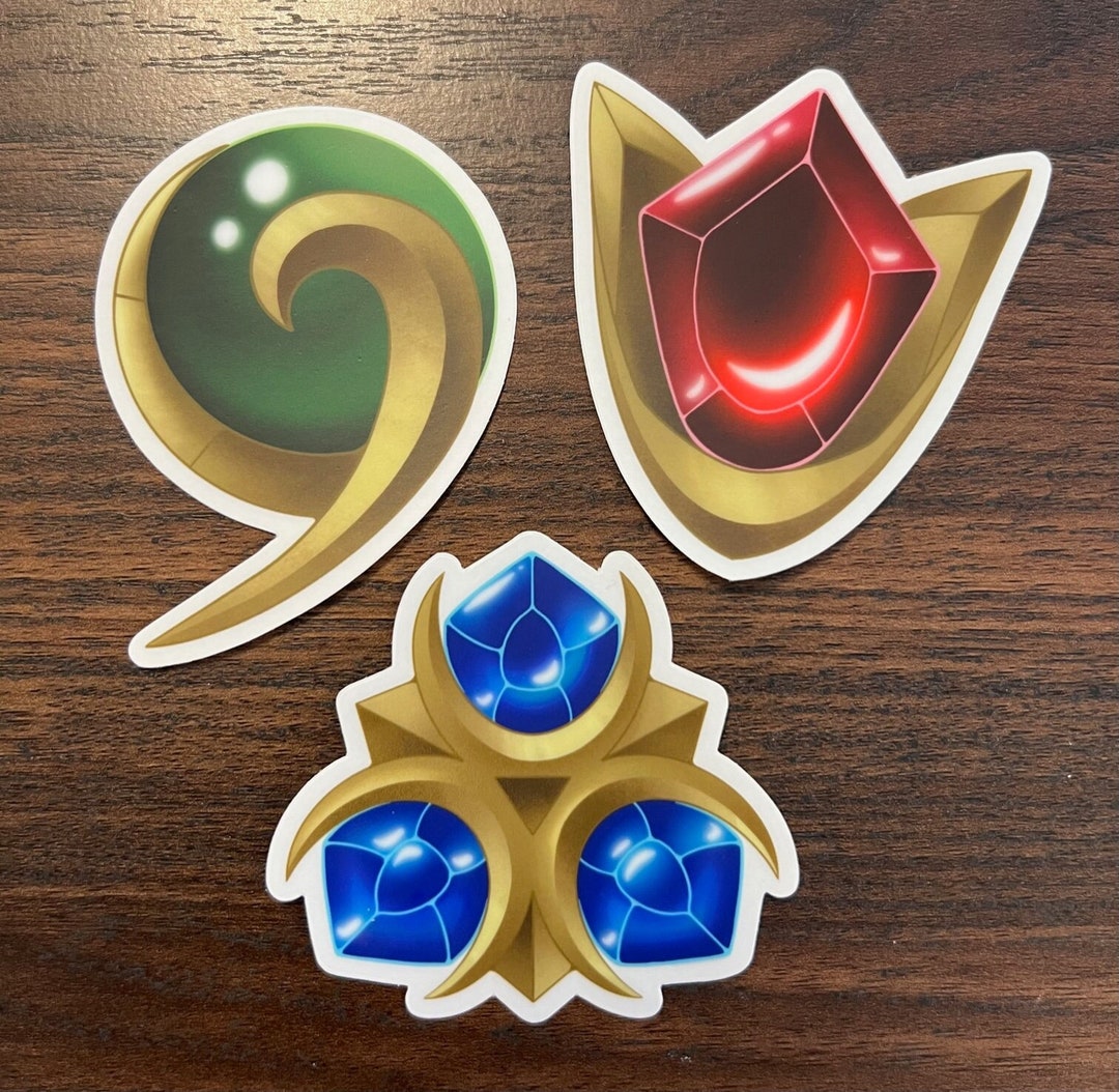 Legend of Zelda Spiritual Stones, Ocarina of Time, Die Cut, Vinyl ...