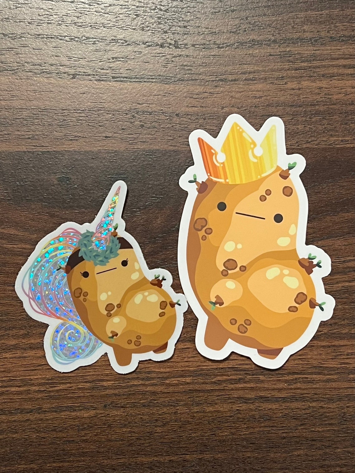 Unicorn Potato, Die Cut, Glitter Sticker - Etsy