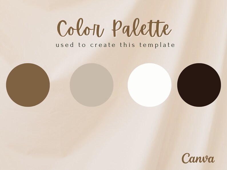 Influencer Media Kit Template, Beige Canva Design (3 Pages) - Etsy