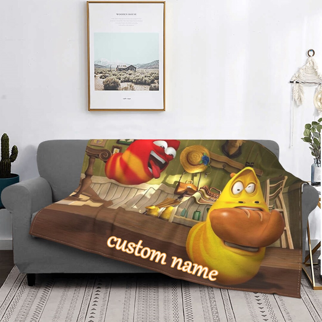 Custom Name Blanket Larva TV Series Tapestry Personalized Blankets ...