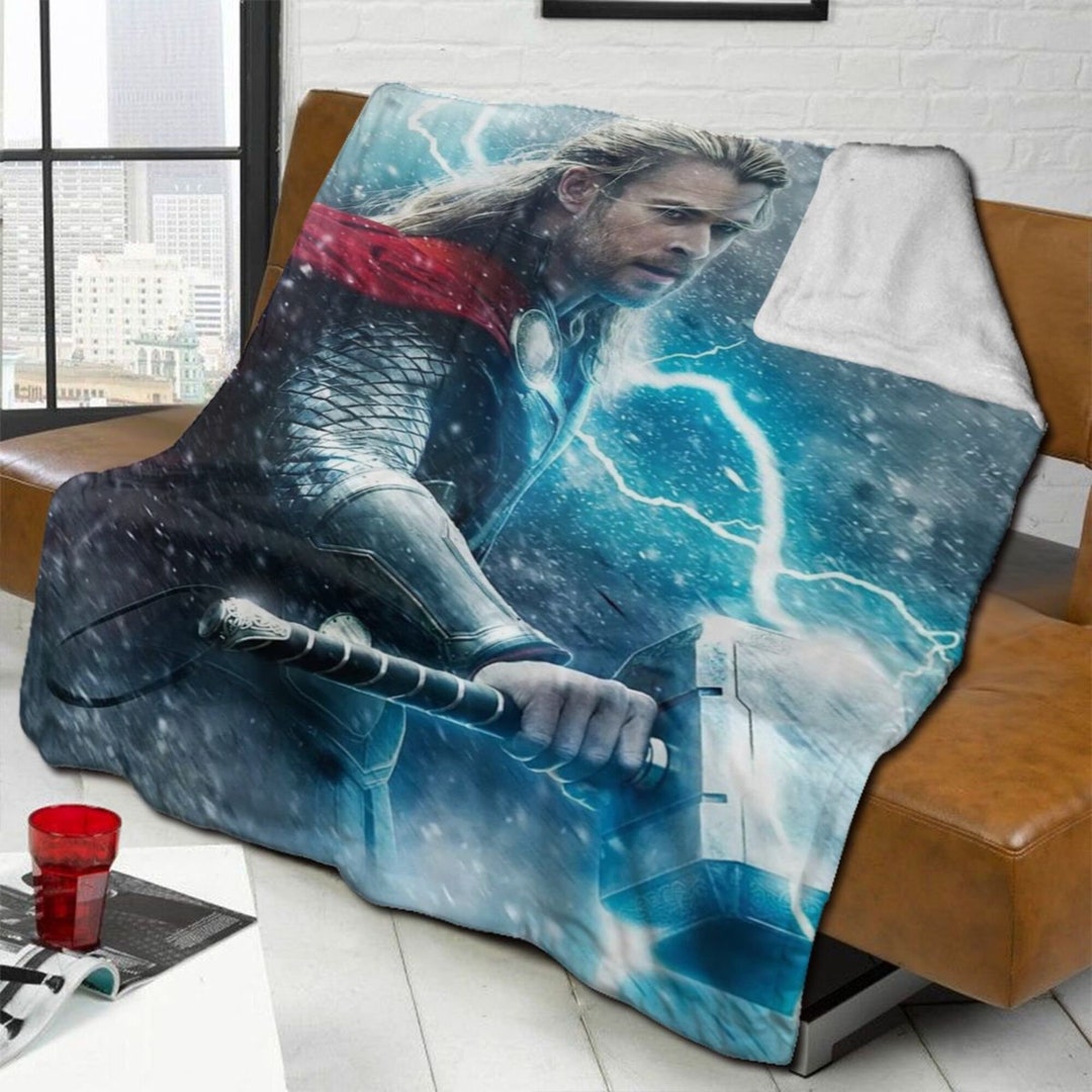 Custom Name Blanket Thor Tapestry Personalized Blankets Birthday Gift ...