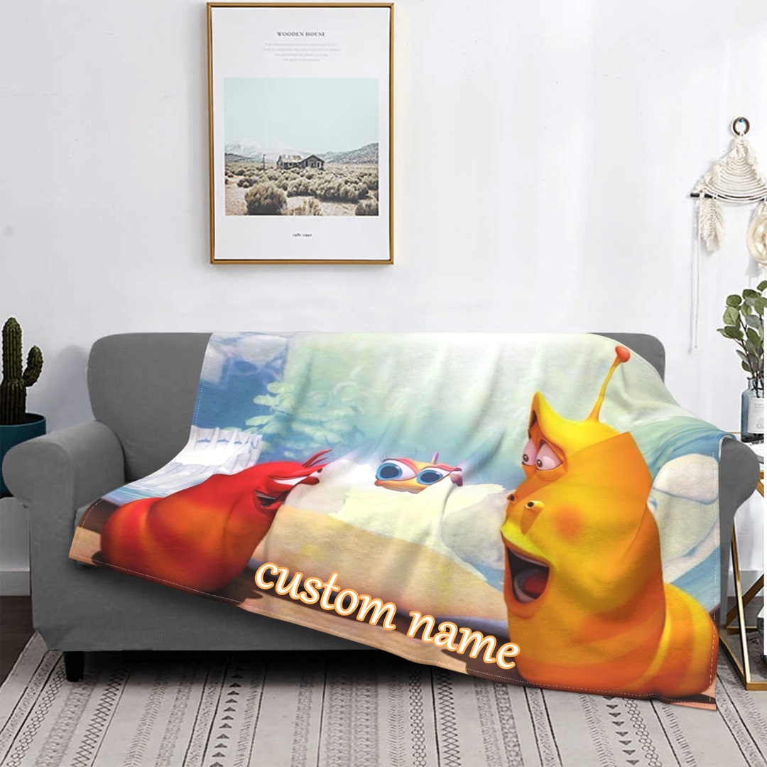 Custom Name Blanket Larva TV Series Tapestry Personalized Blankets ...