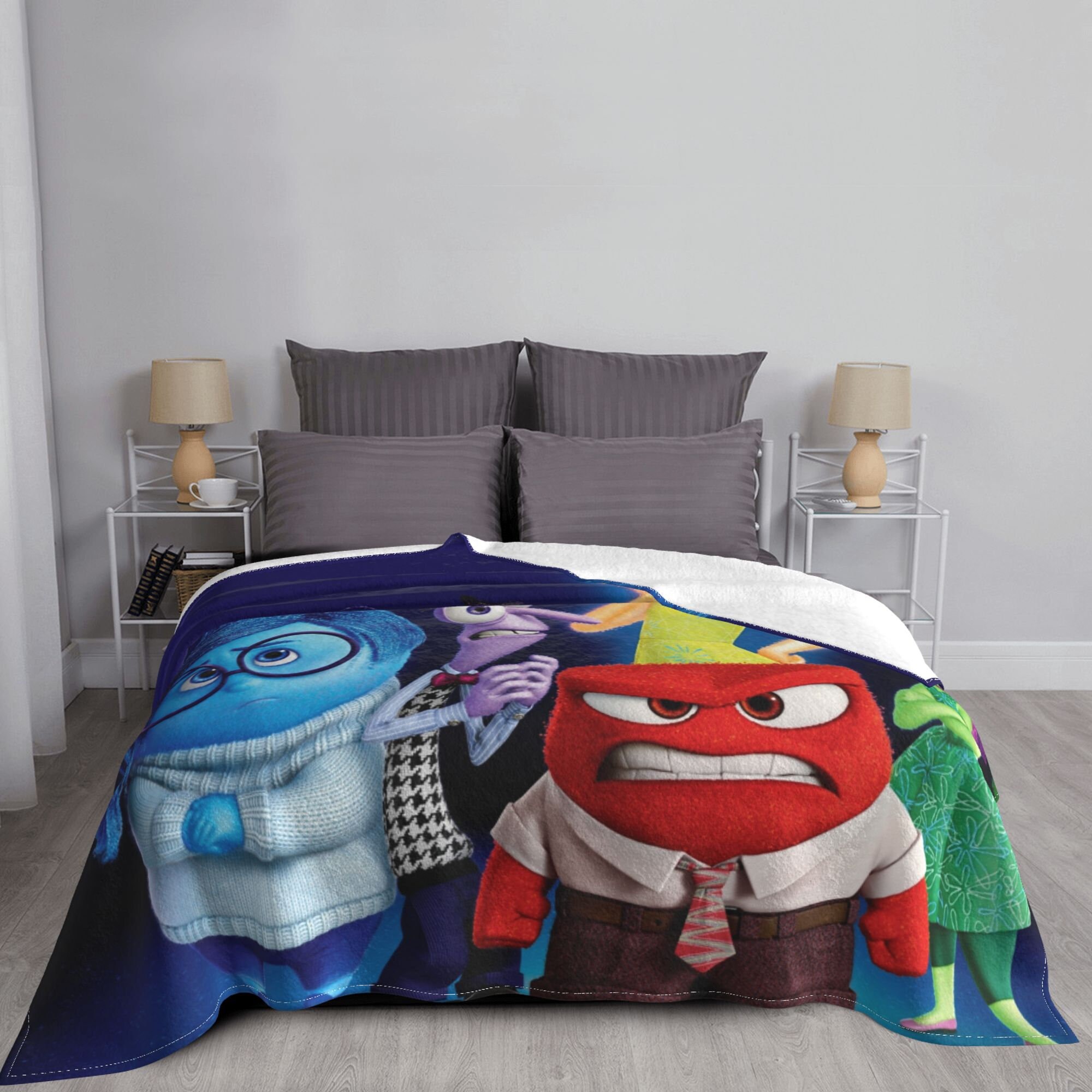 Custom Name Blanket Disney Inside Out Tapestry Personalized - Etsy