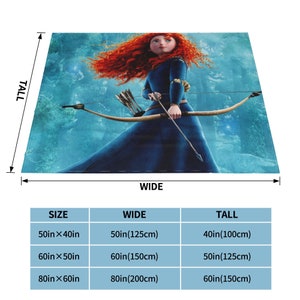 Custom Name Blanket Disney BRAVE Tapestry Personalized Blankets ...