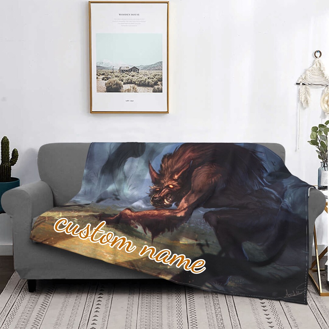Custom Name Blanket Marvel Werewolf by Night Carter Tapestry ...
