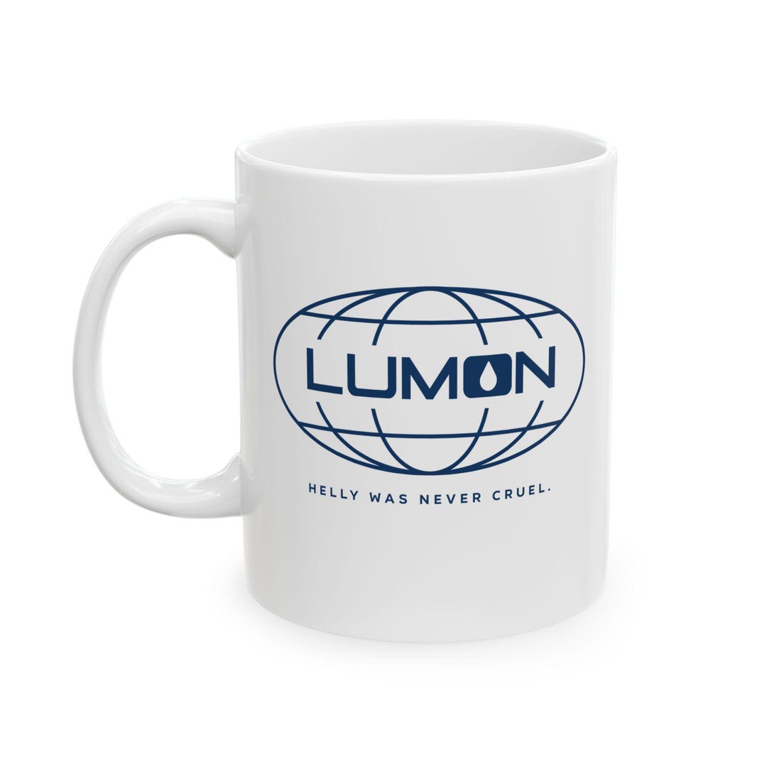 Helly Was Never Cruel Lumon Logo Mug, Irving Helly Was Never Cruel Mug ...