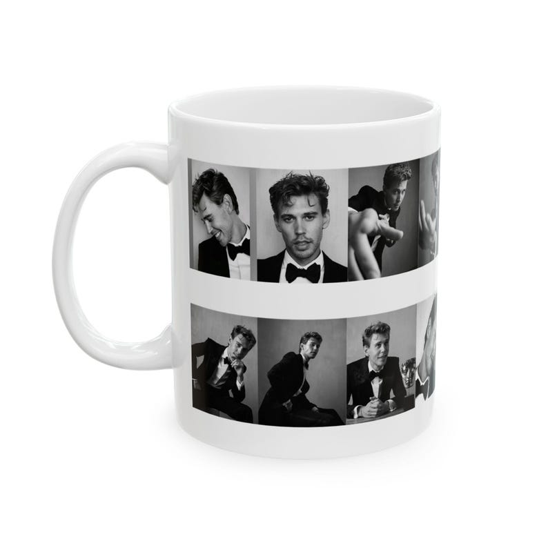 Austin Butler Bow Tie Suit Photoshoot Mug, Austin Butler Mug, Austin ...