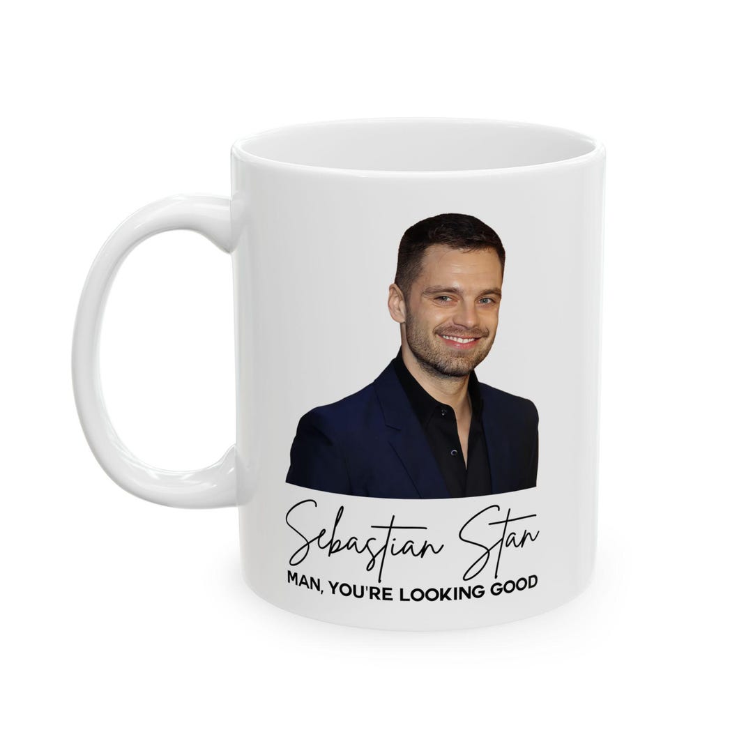 Sebastian Stan Man You Are Looking Good Mug, Sebastian Stan Mug ...