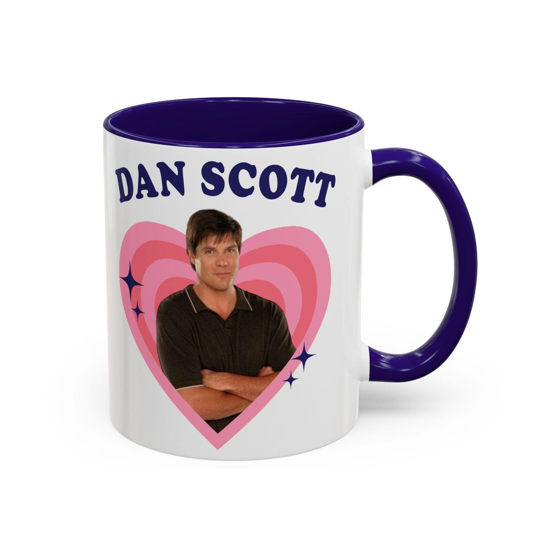 Dan Scott Fan Girl Accent Mug, OTH Paul Johansson as Dan Scott Colorful ...