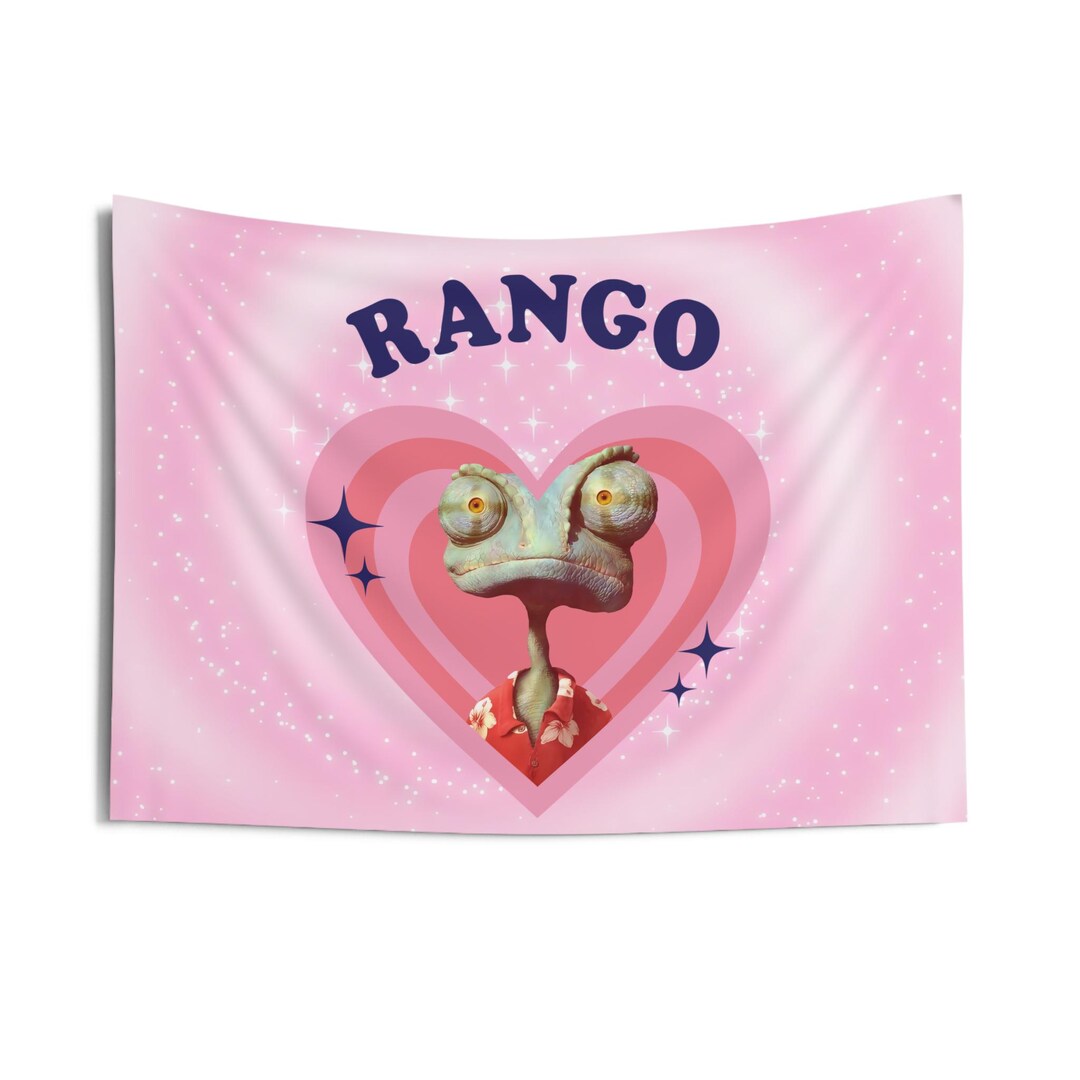Rango (johnny Depp) Fan Girl Flag, Rango Indoor Wall Tapestries, Rango ...