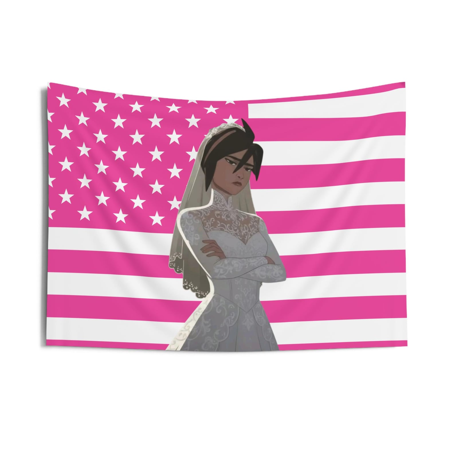 Invisigal Wedding Dress Flag, Invisigal Indoor Wall Tapestries ...