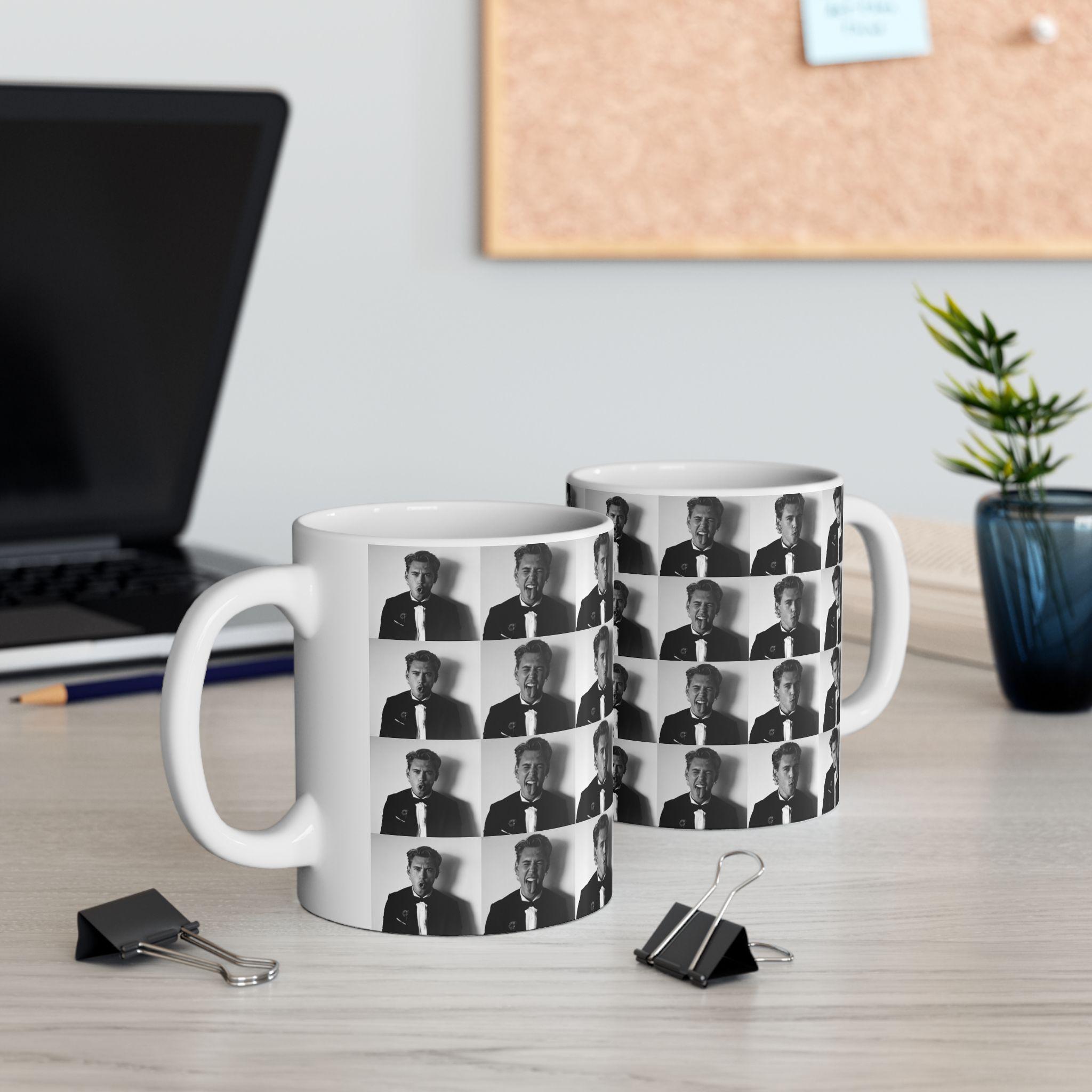 Austin Butler Bow Tie Suit Photoshoot Mug, Austin Butler Mug, Austin ...