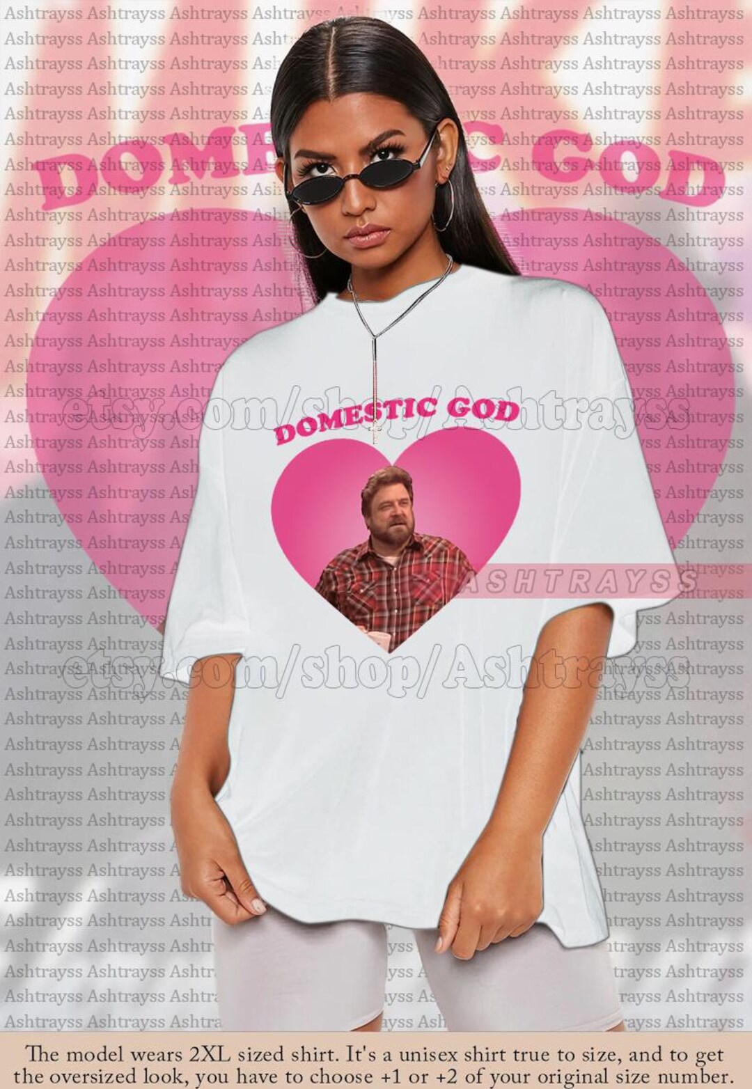 Dan Conner - Domestic God Tee, Roseanne John Goodman Funny Meme T-shirt ...