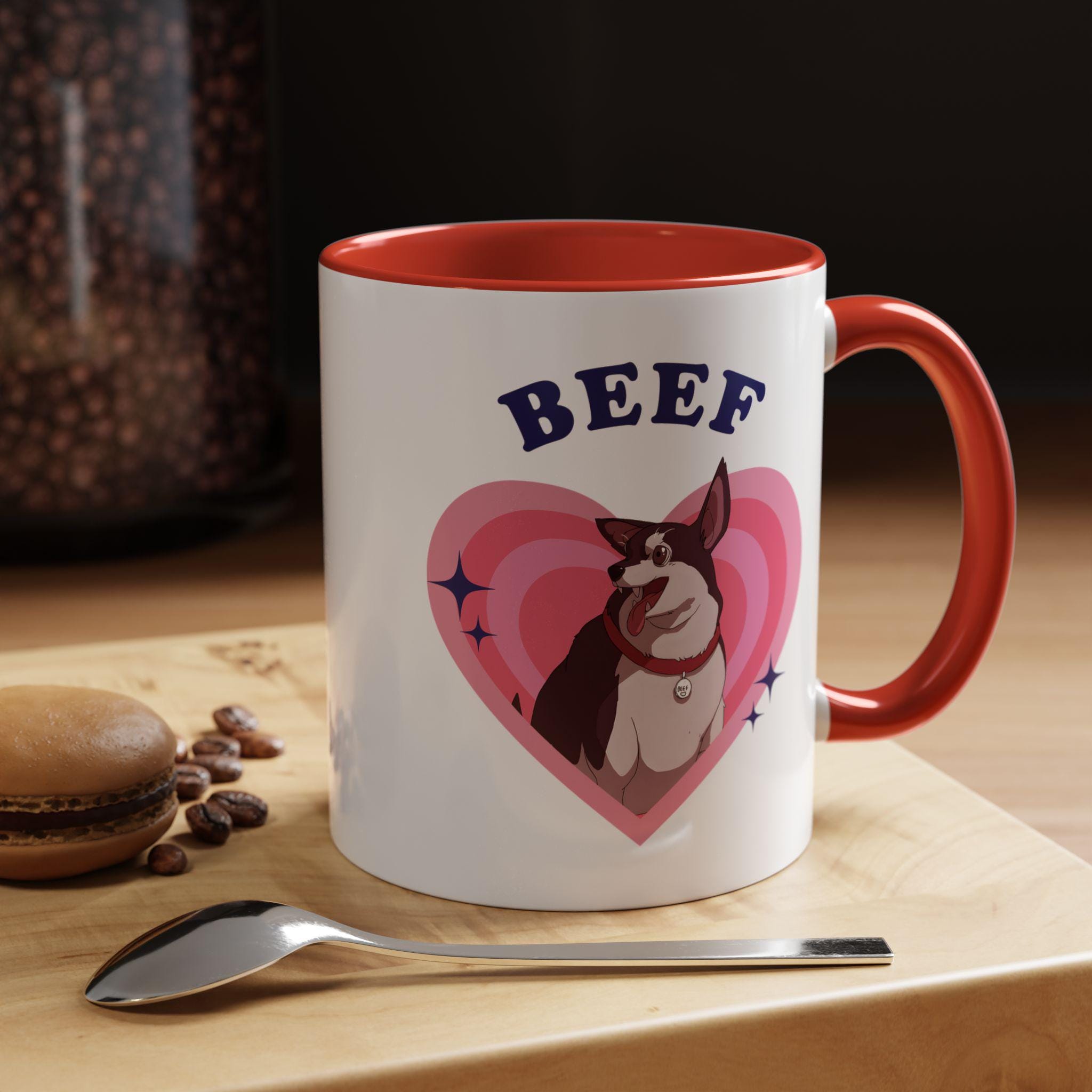 Beef Dog (dispatch) Accent Coffee Mug (11, 15oz), Beef Dispatch Game ...