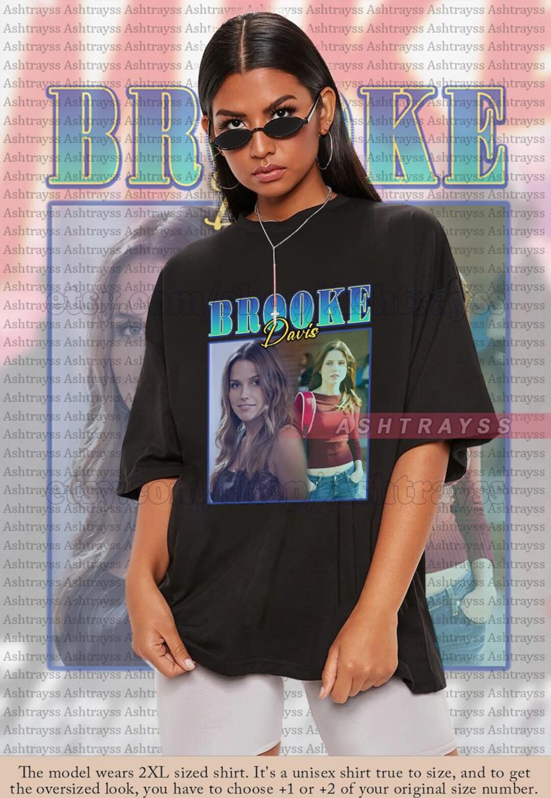 Brooke Davis Vintage Retro T-shirt, Sophia Bush as Brooke Davis ...