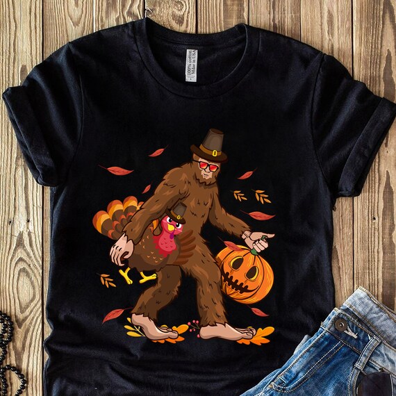 Thanksgiving Turkey Bigfoot PNG Halloween Digital Download - Etsy