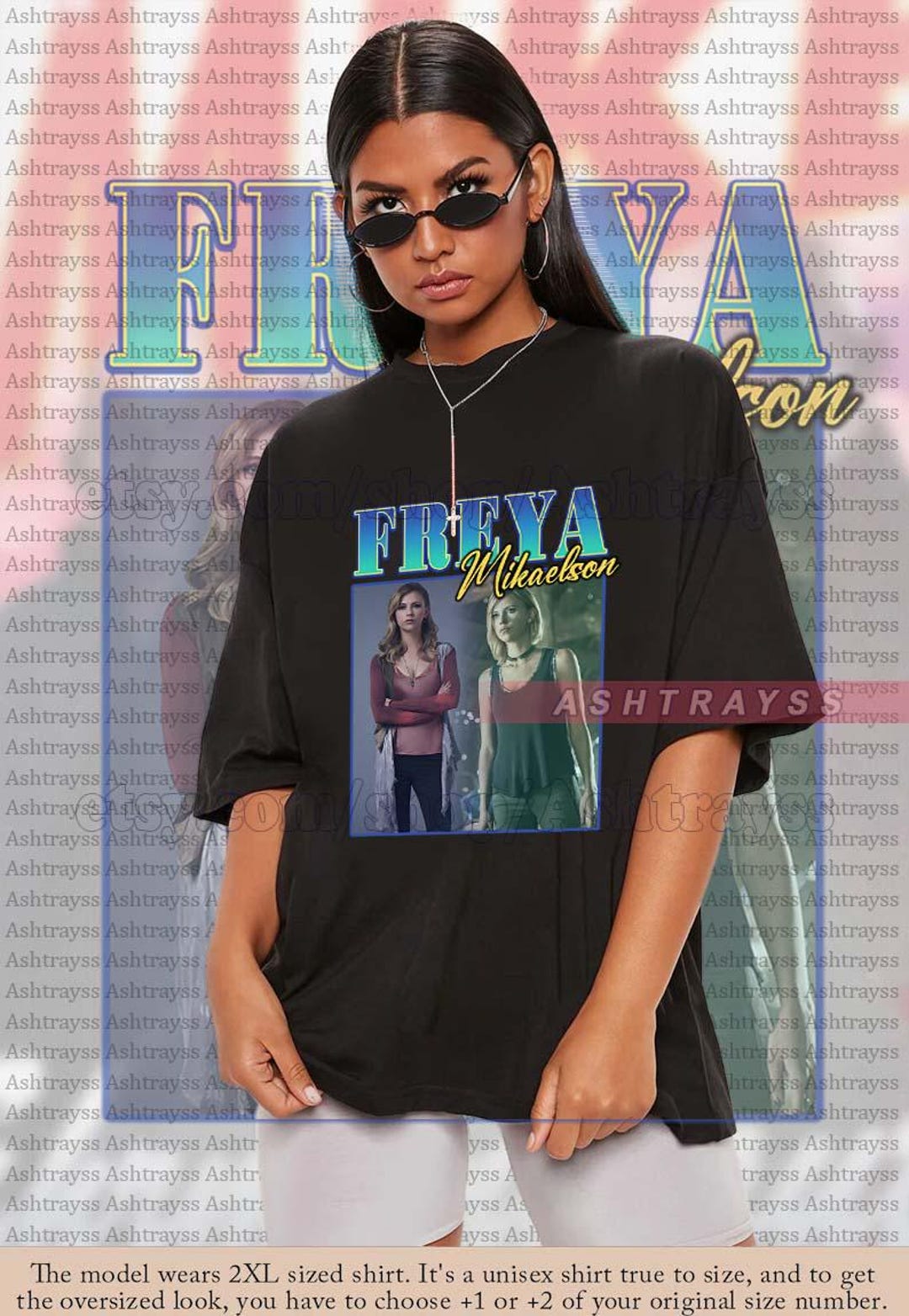 Riley Voelkel as Freya Mikaelson Vintage Retro Tee Sweater Sweatshirt ...