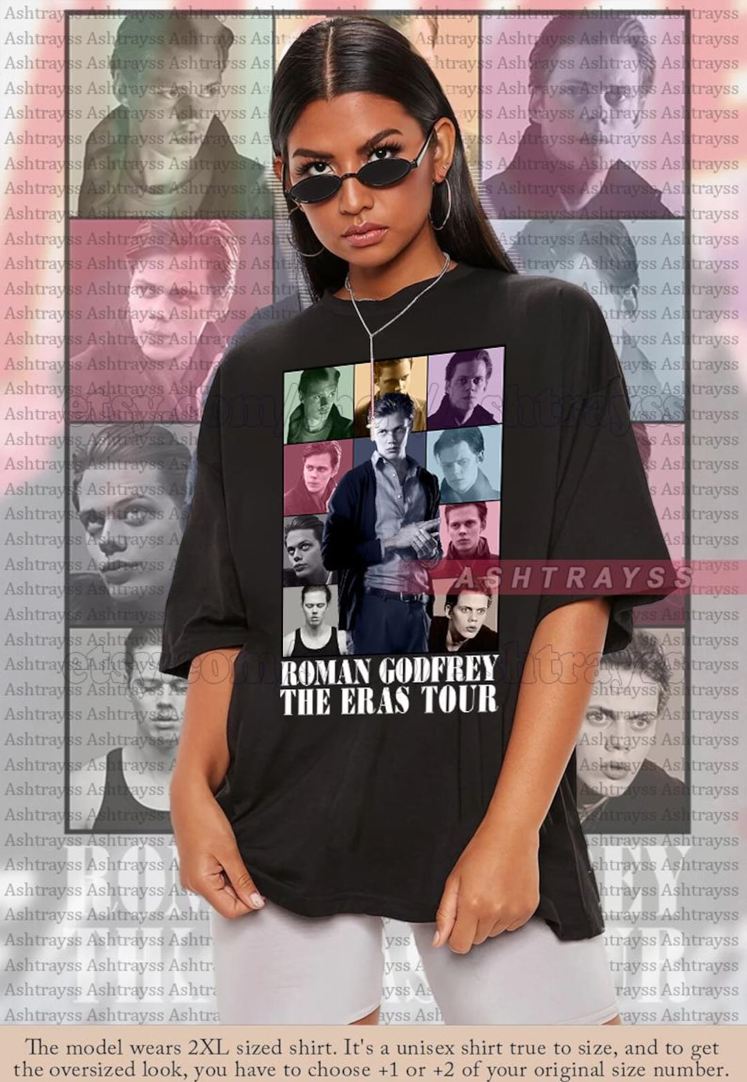 Roman Godfrey the Eras Tour Tee, Bill Skarsgård as Roman Godfrey T ...