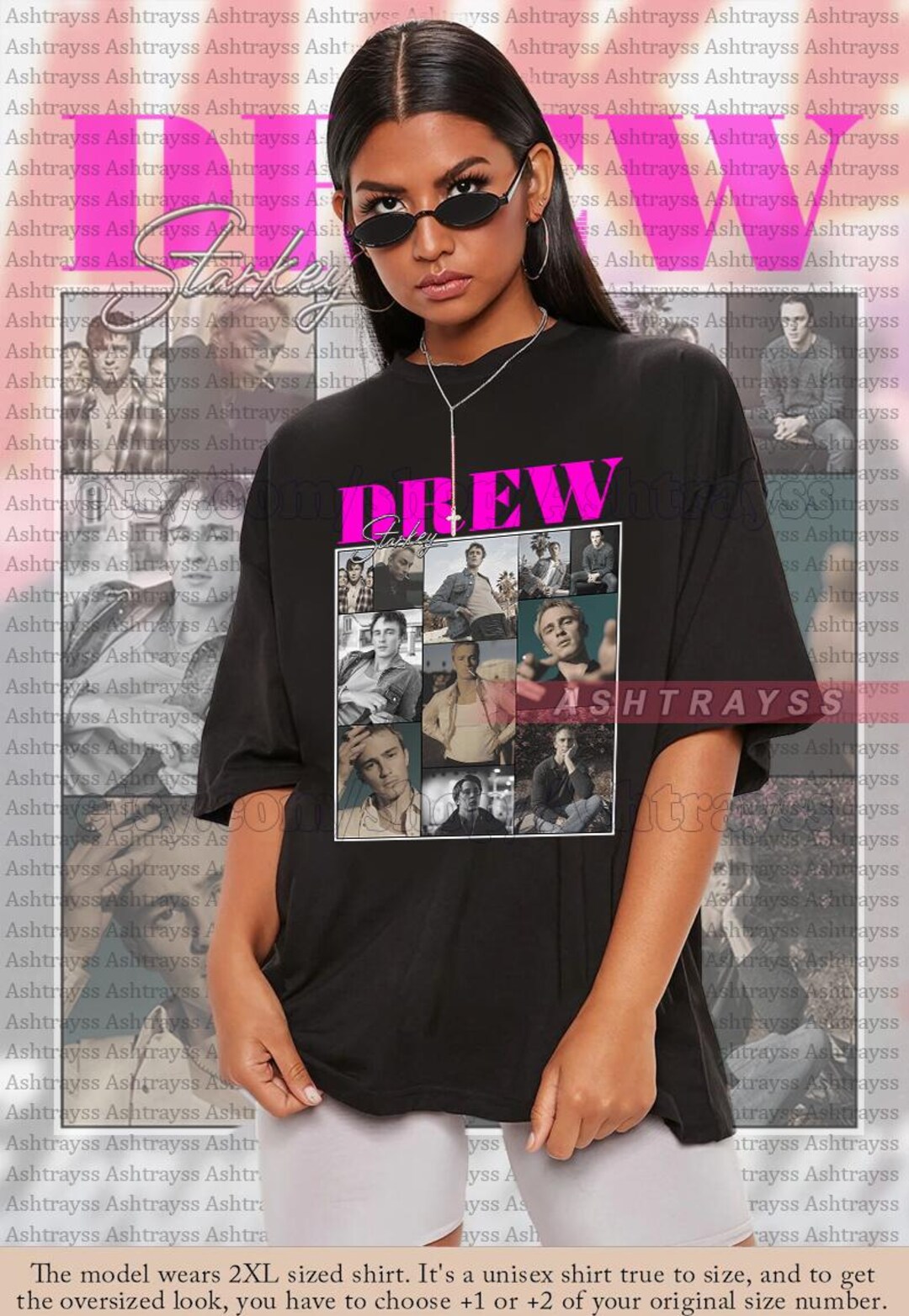 Drew Starkey Vintage Collage Tee, Drew Starkey Sweatshirt, Drew Starkey ...