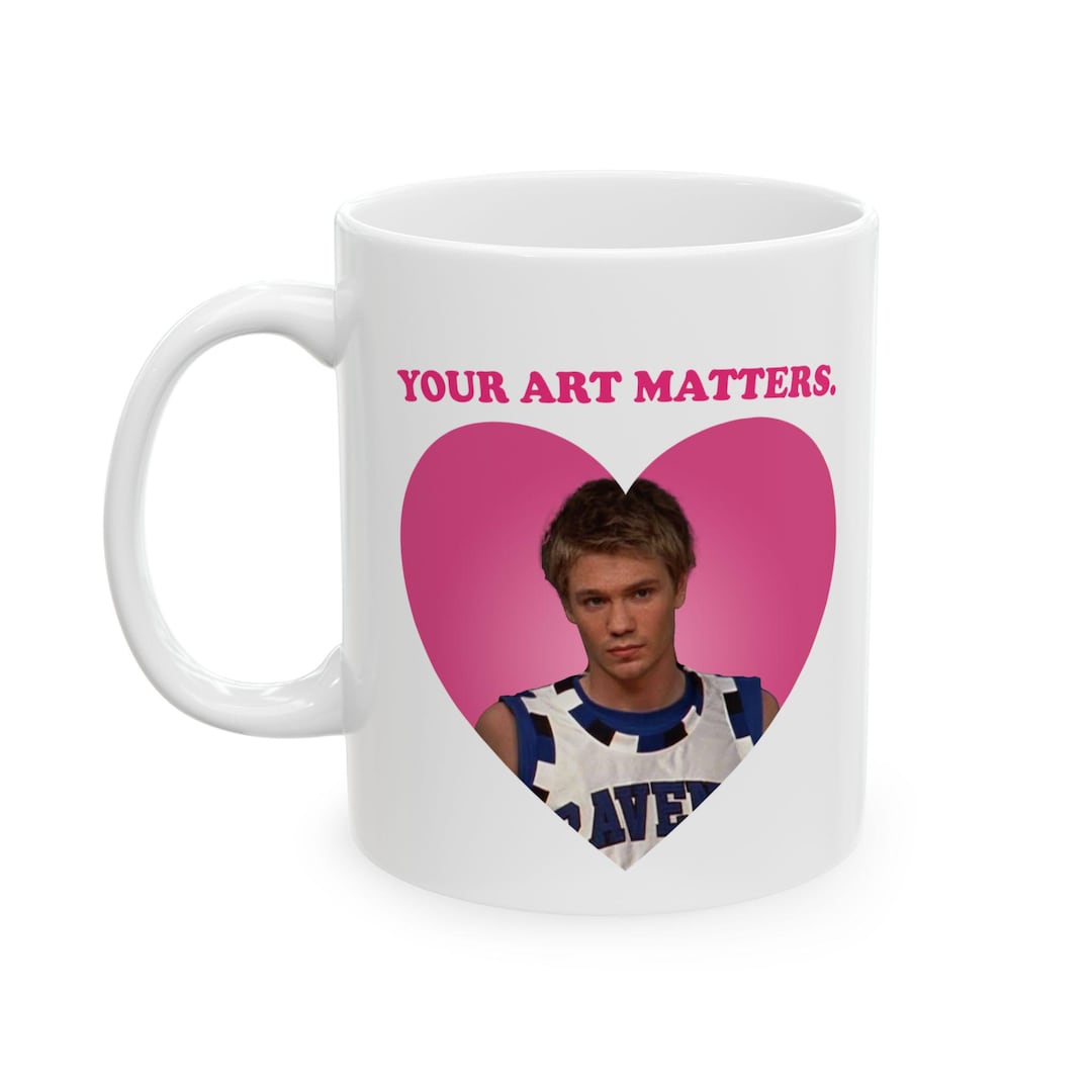 Your Art Matters One Tree Hill Pink Heart Mug, Lucas Your Art Matters ...
