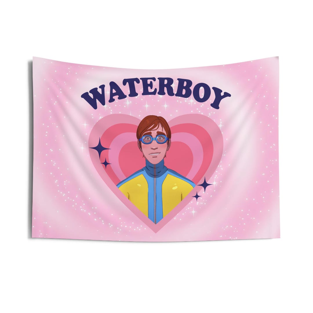 Waterboy (dispatch) Retro Heart Flag, Waterboy Indoor Wall Tapestries ...