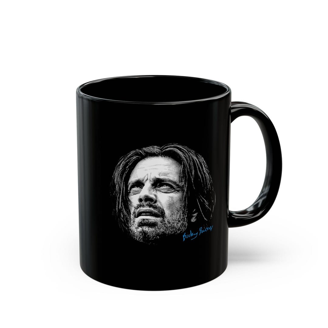Bucky Barnes Mug, Bucky Barnes Signature Vintage Mug, Sebastian Stan as ...