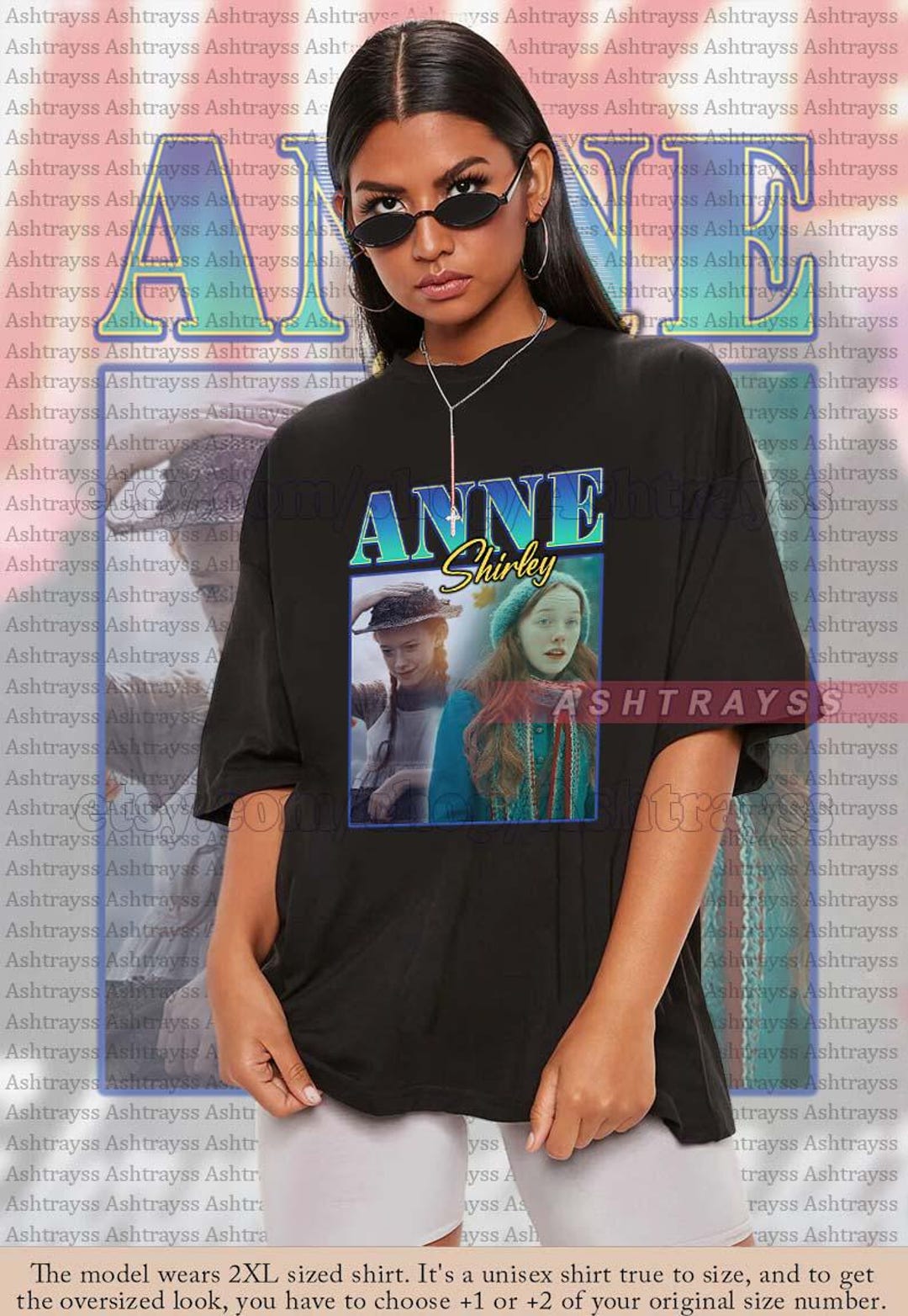 Anne Shirley Vintage Retro Tee, Amybeth Mcnulty as Anne Vintage Retro ...