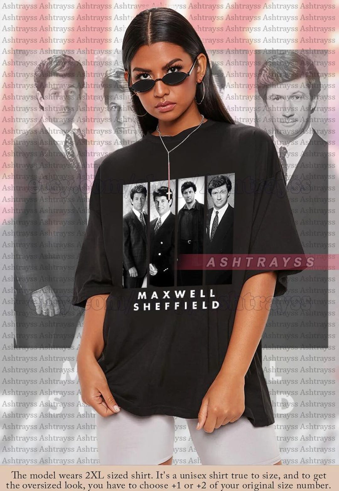 Maxwell Sheffield Vintage Black and White Shirt, Maxwell Sheffield ...
