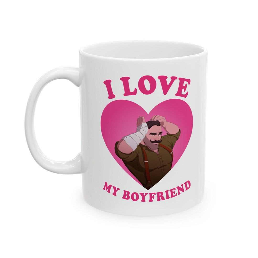 I Love My Boyfriend Punch up Dispatch Gaming Mug, Videogame Funny Mug ...