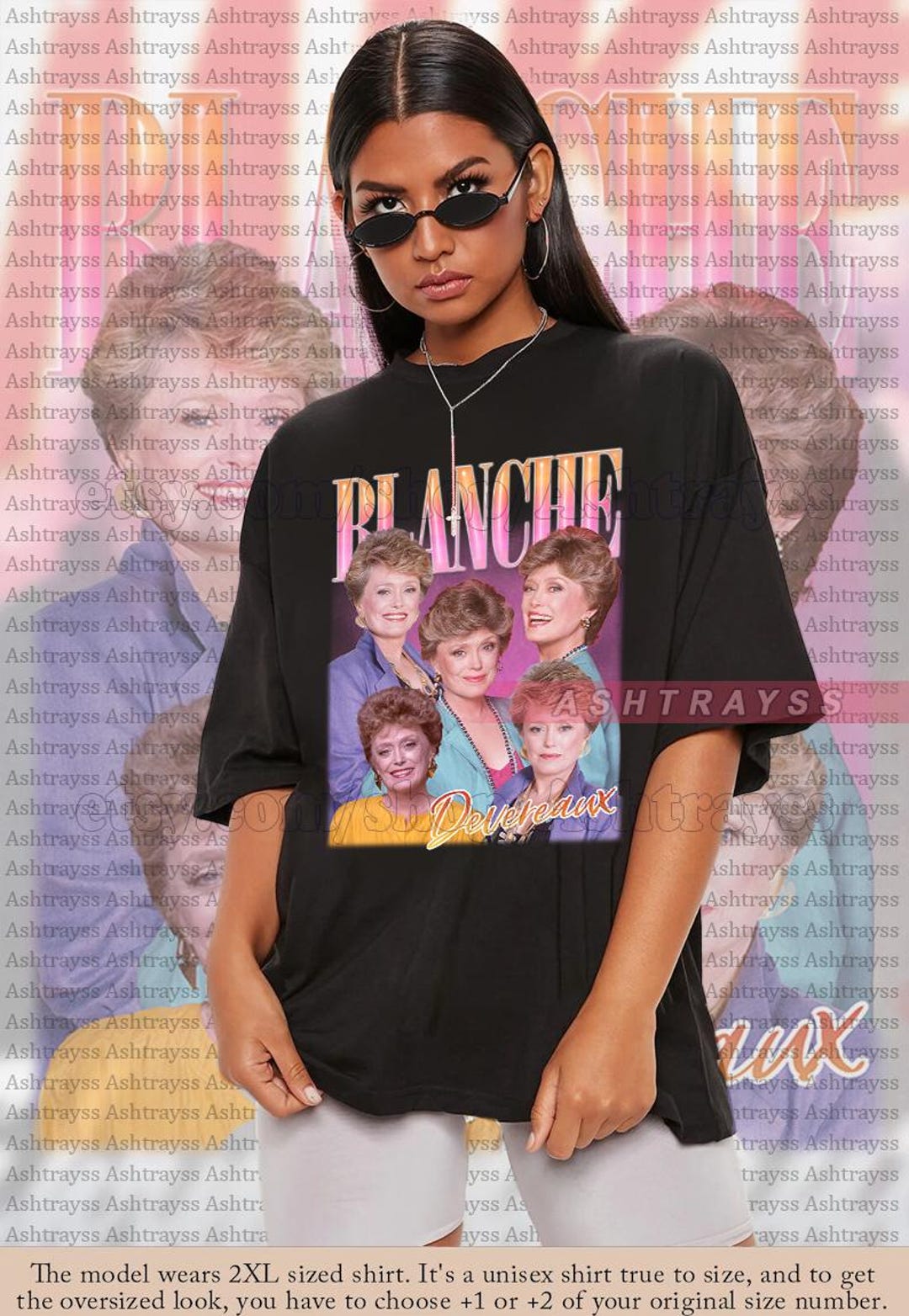 Blanche Devereaux Vintage Bootleg Tee, Rue Mcclanahan Vintage Graphic ...