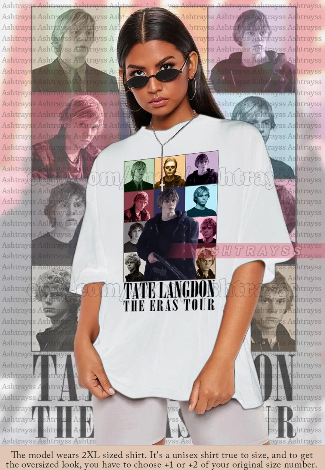 Evan Peters Tate Langdon the Eras Tour Tee - Etsy