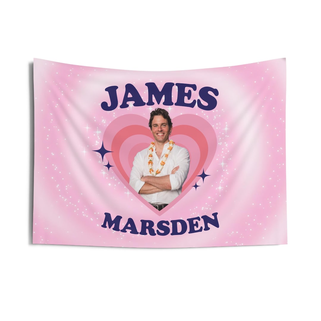 James Marsden Fan Girl Flag, James Marsden Indoor Wall Tapestries ...