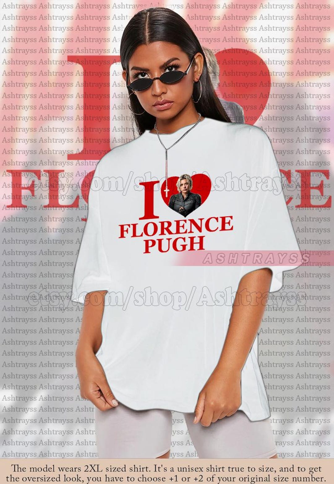 I Love Florence Pugh Tee, Florence Pugh T-shirt Sweatshirt, Florence ...