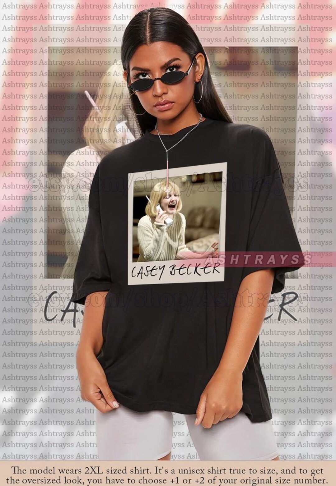 Casey Becker - Drew Barrymore Iconic Retro Photo Tee, Casey Becker ...