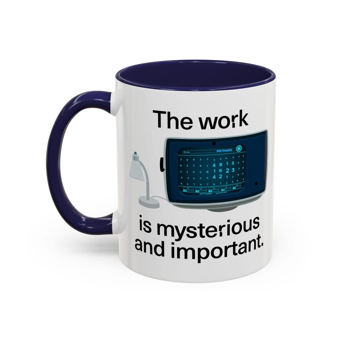 The Work is Mysterious and Important - Lumon Industries Accent Coffee Mug (11, 15oz), Scary ...