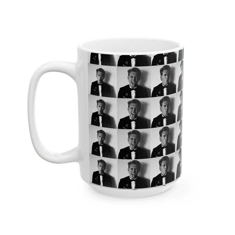 Austin Butler Bow Tie Suit Photoshoot Mug, Austin Butler Mug, Austin ...