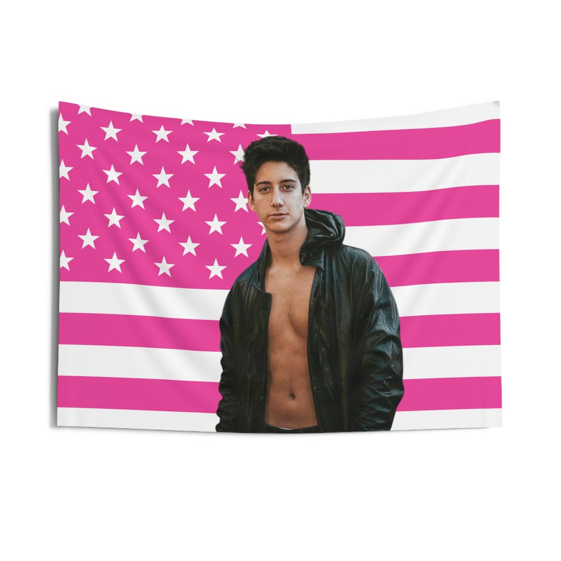 Milo Manheim Shirtless Flag, Milo Manheim Indoor Wall Tapestries, Milo ...