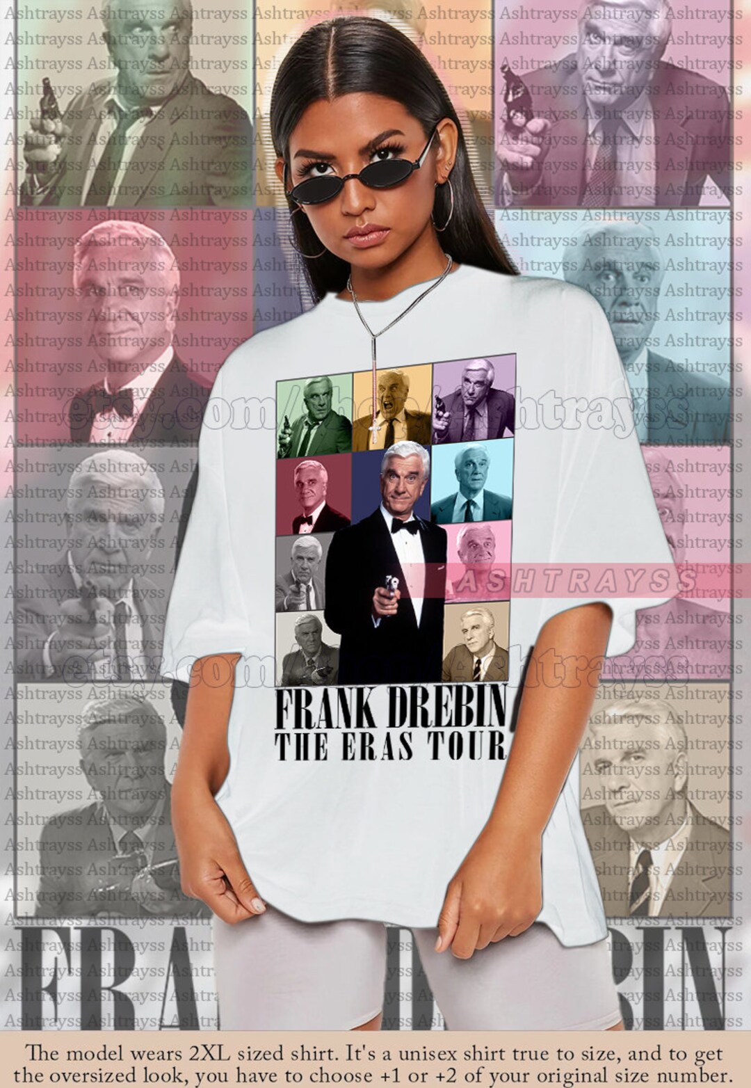 Frank Drebin Tee, Leslie Nielsen the Eras Tour Tshirt - Etsy